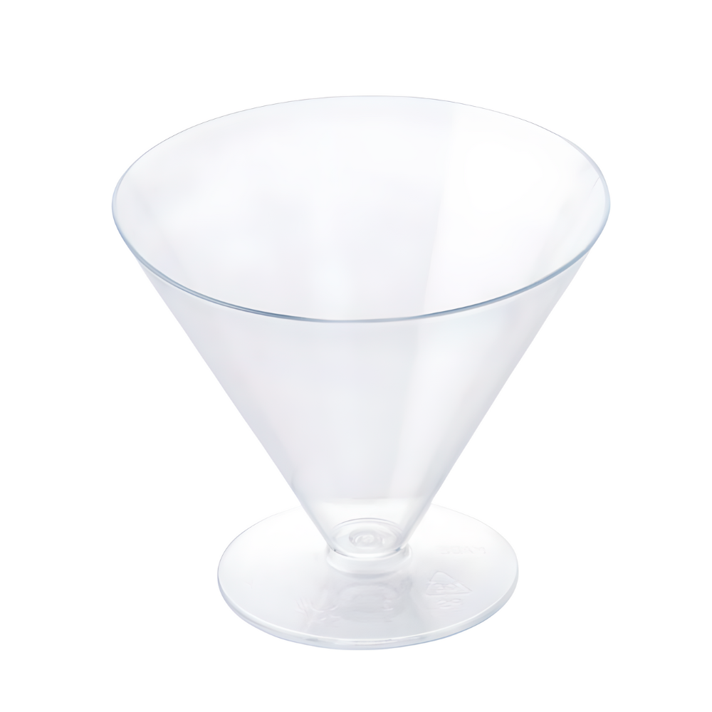 Plastový pohárek na monoporce / dezerty KUŽELOVITÝ TROJHELNIK 165 ml ...