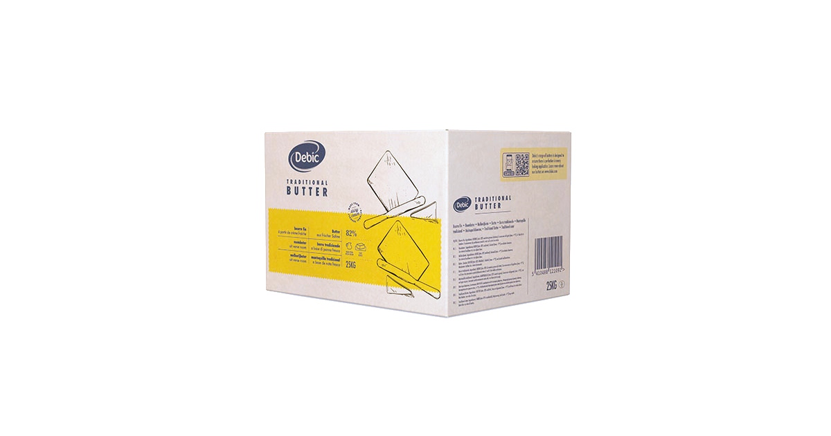 Tradiční máslo 82% Debic blok 25 kg - Obchod Polmarkus