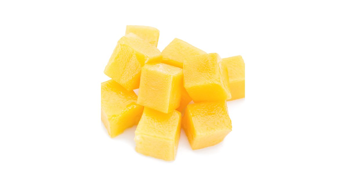Mražené mango v kostkách 10x10 mm karton 10 kg - Obchod Polmarkus