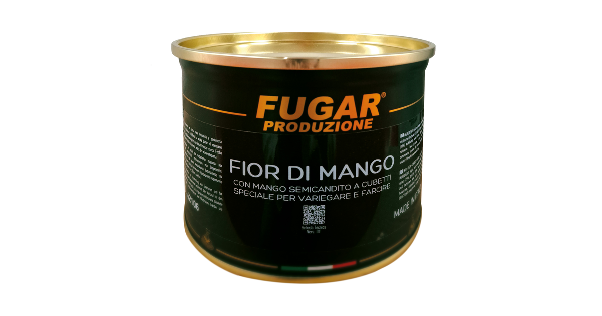 Variegato pasta pro vrstvení zmrzliny s mangovou příchutí a kousky ...